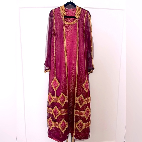 custom | Dresses | Beautiful Moroccan North African Takchita Thobe ...
